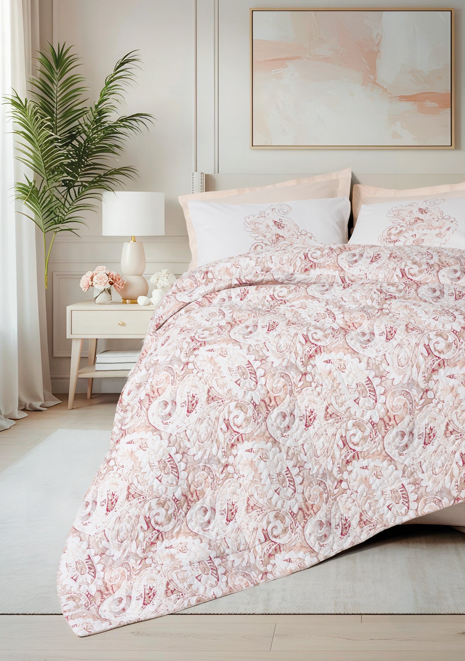 Bohem Çift Kişilik Complete Set Serava Somon – Cotton Box